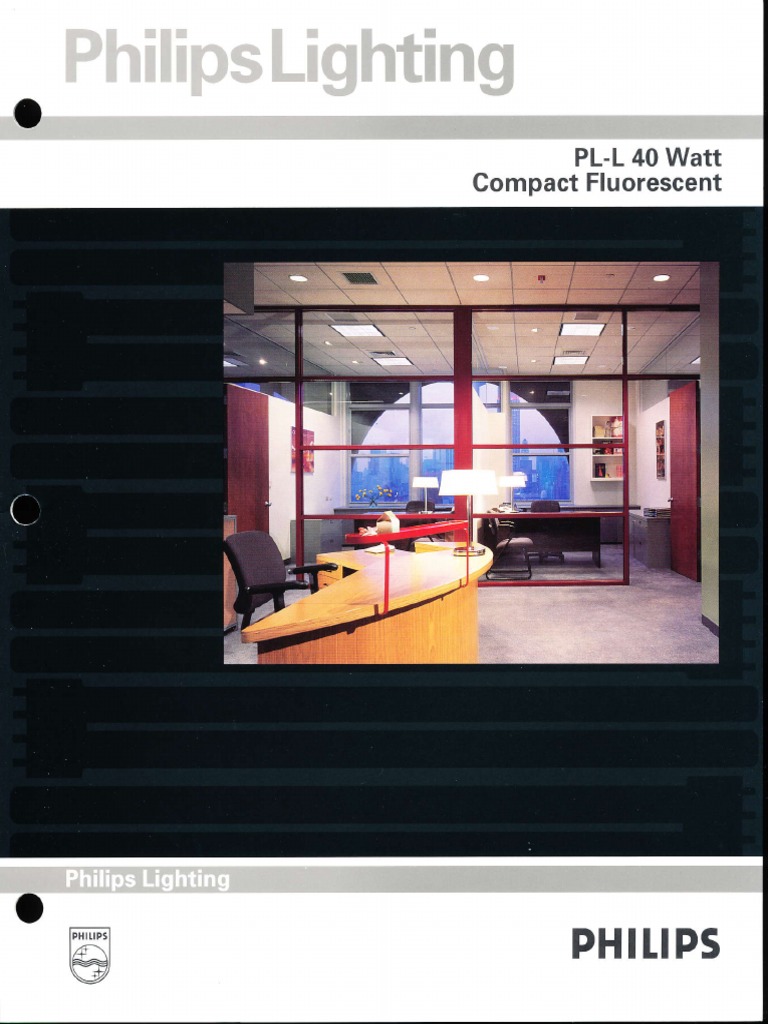 Philips PLL 40w Compact Fluorescent Lamp Brochure 5-92 | PDF ...