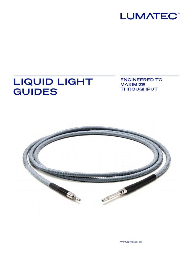 Brochure Liquid Light Guide | PDF | Optical Fiber | Ultraviolet