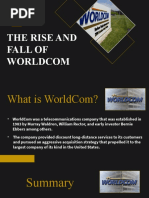 WorldCom Scandal: Rise, Fall, and Fraud | PDF | Business | Corporate Law