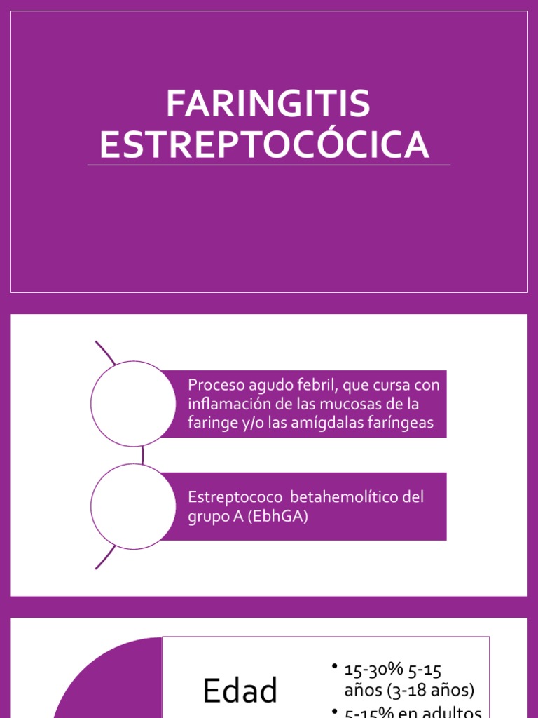 Faringitis Estreptocócica | PDF | Estreptococo | Especialidades Medicas