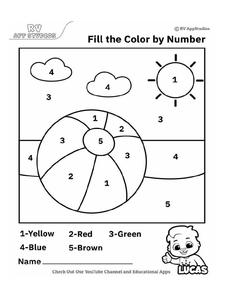 157 Free Printable Worksheets For Kids Color by Number Worksheets Color ...