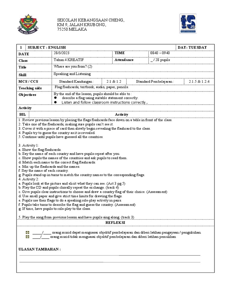 English Year 4 Unit 1 | PDF | Education Theory | Pedagogy