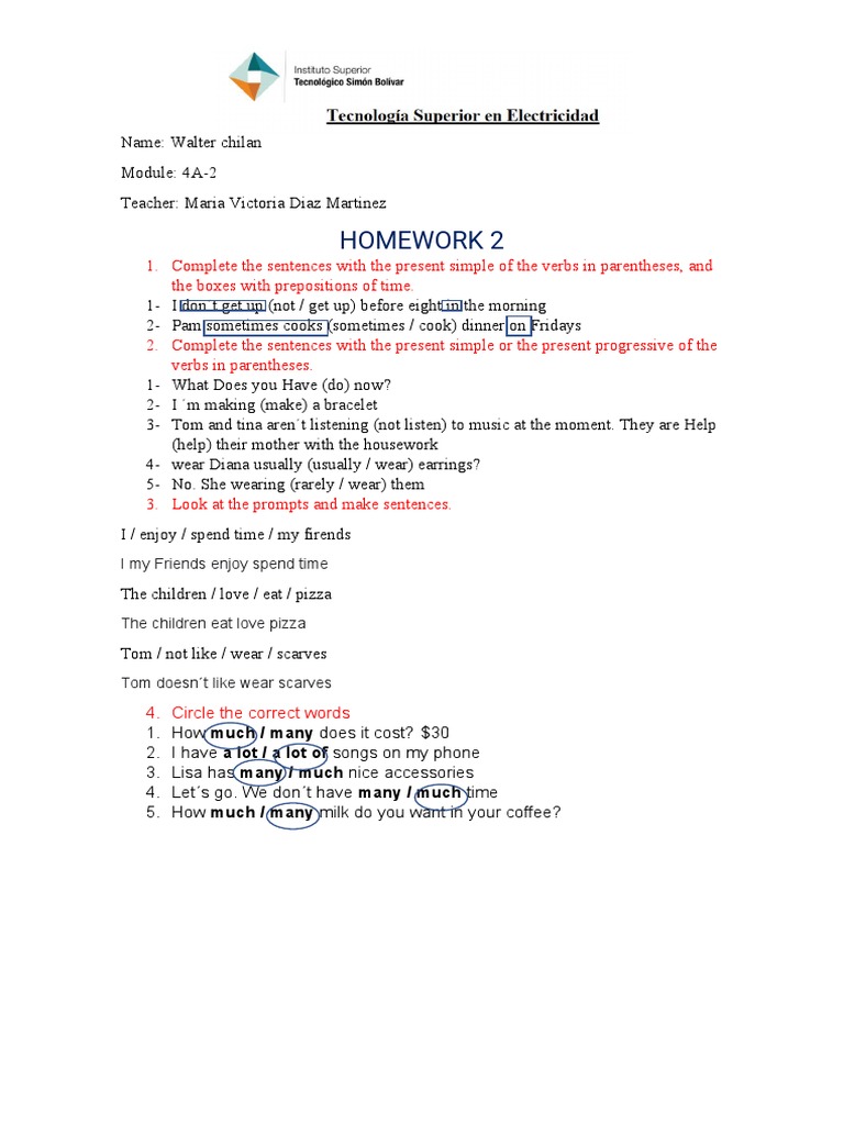 Homework 2 | PDF | Language Arts & Discipline