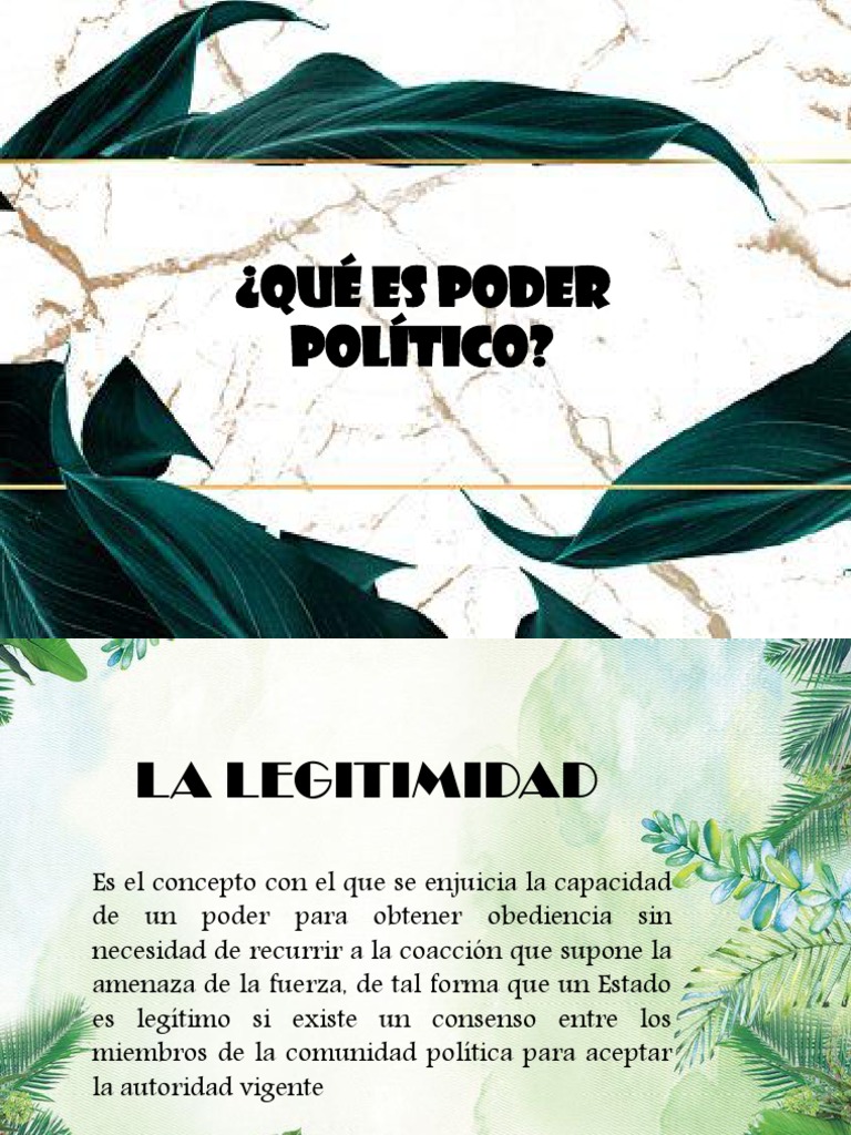 Legitimidad y Poder Político Explicados | PDF | Política