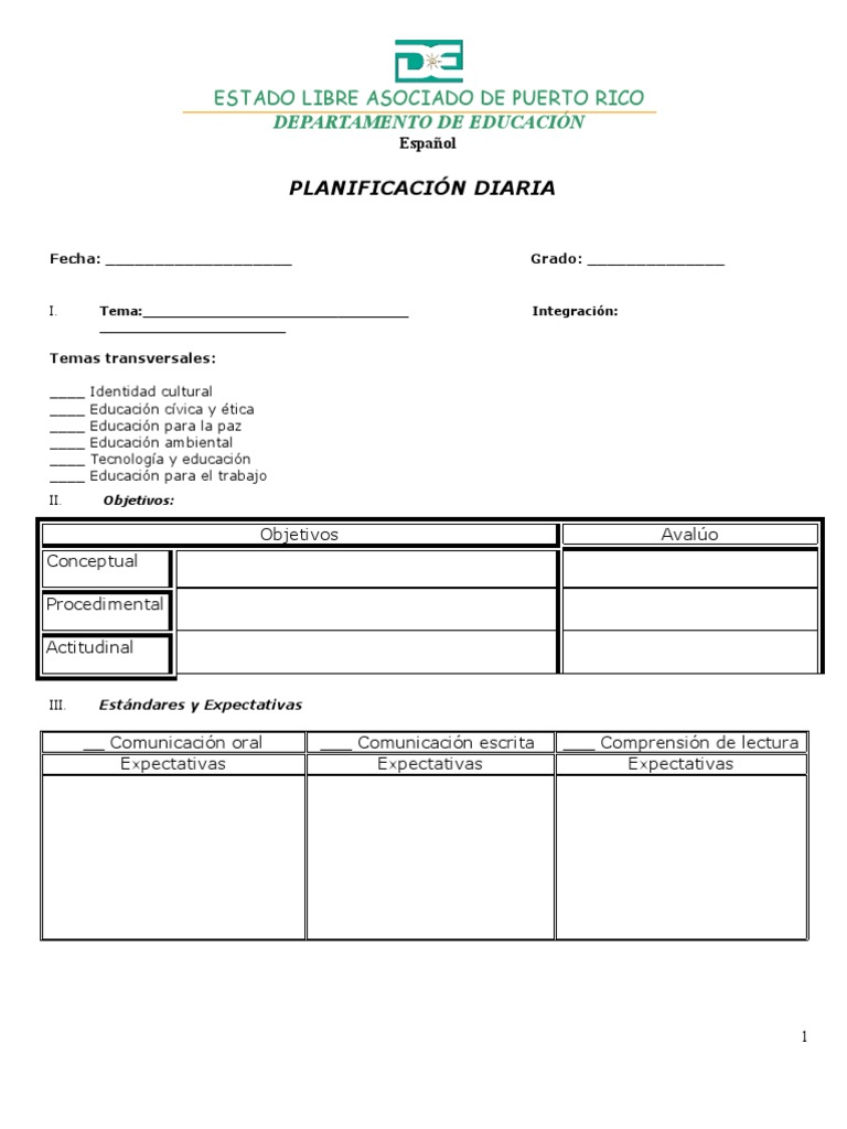 Formato para Plan de Leccion | PDF | Lectura (proceso) | Conocimiento