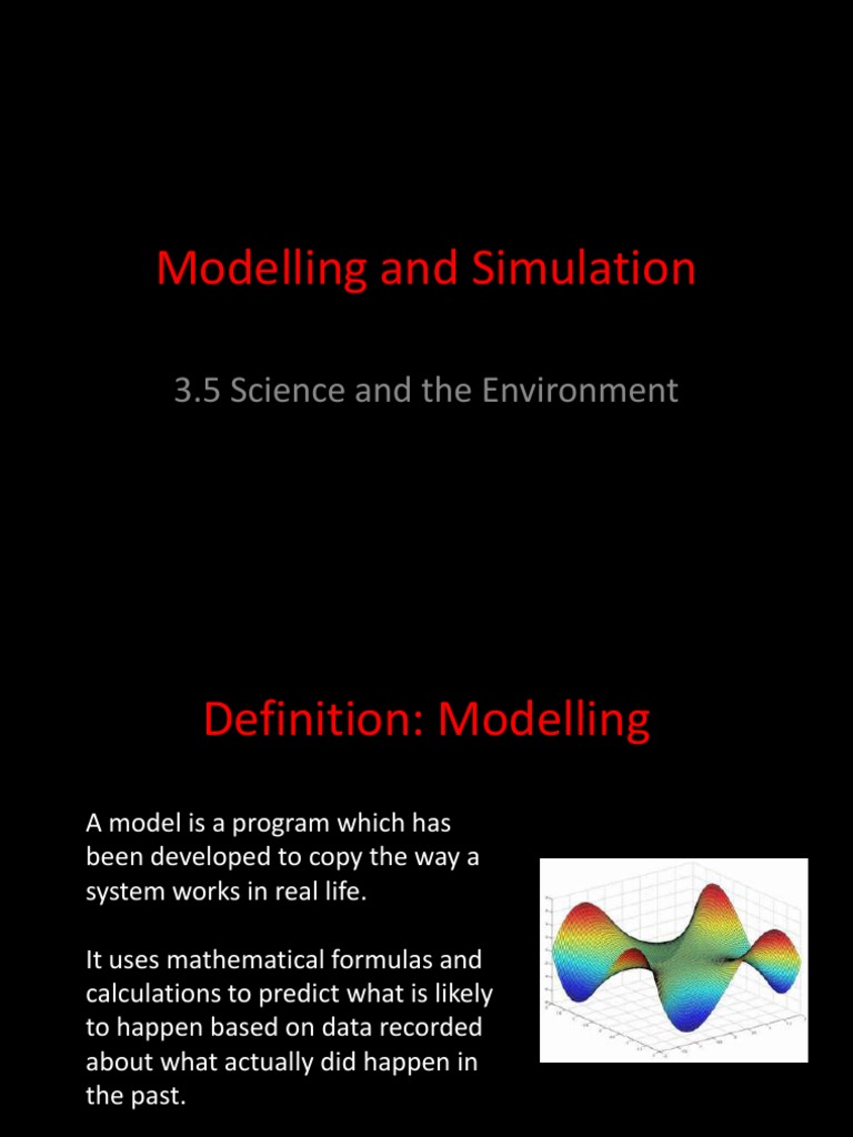 Modellingandsimulation 110928031311 Phpapp01 Pdf Simulation Computer Simulation
