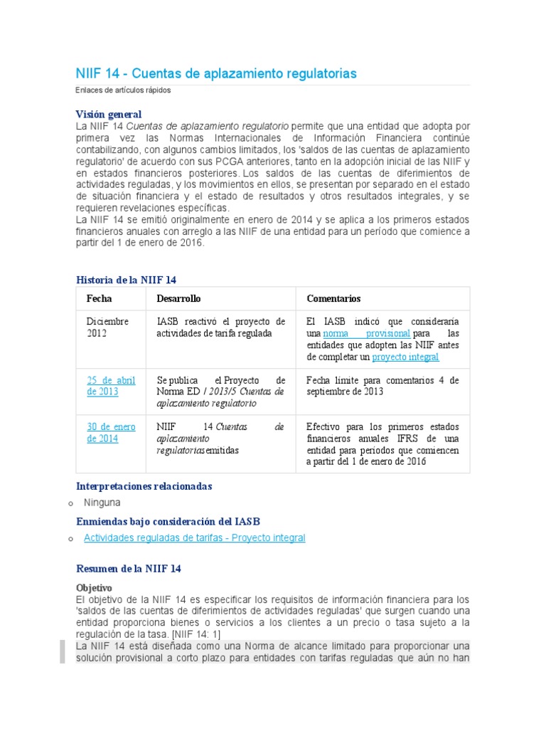 Niif 14 | PDF | normas internacionales de INFORMACION FINANCIERA ...