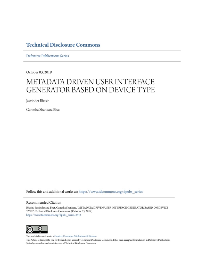 Metadata Driven User Interface Generator Pdf Metadata Databases