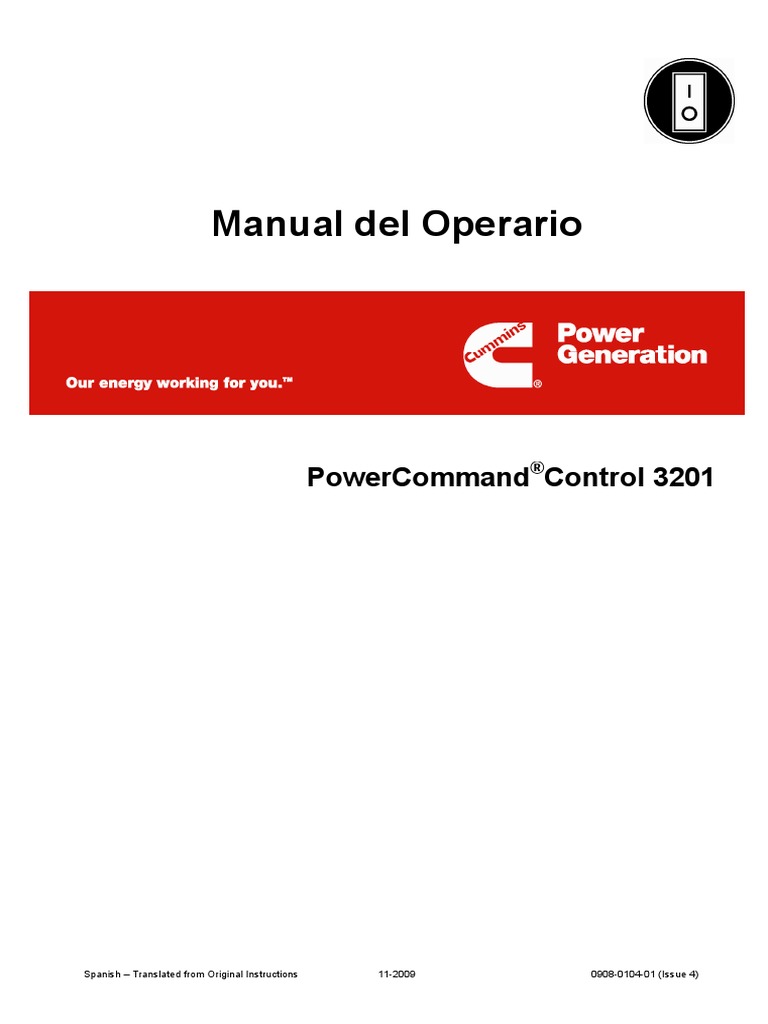 Manual de Operador PCC 3201 | PDF | Generador eléctrico | Energia electrica