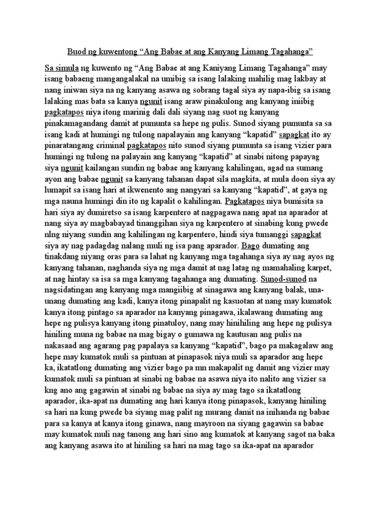 Buod NG Kuwentong | PDF