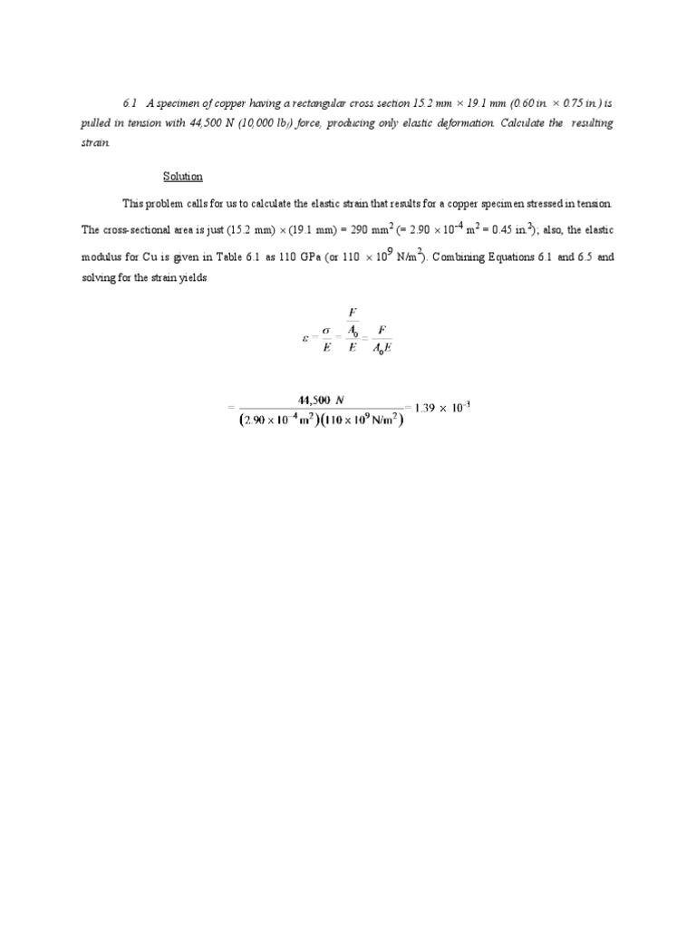 Assignment 2 - 2023 - Solutions | Download Free PDF | Deformation (Engineering) | Strength Of ...