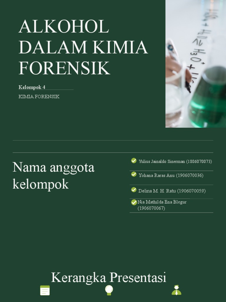 Alkohol Dalam Kimia Forensik-Kelompok 4 | PDF