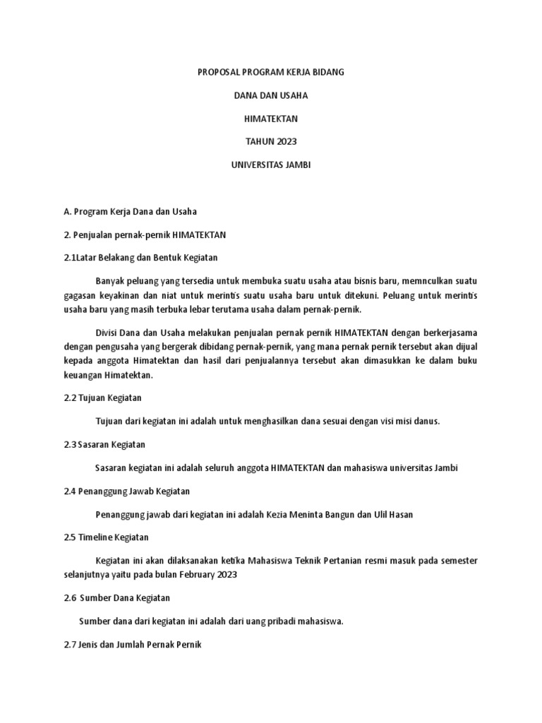 Proposal Proker Pernak Pernik | PDF | Seni