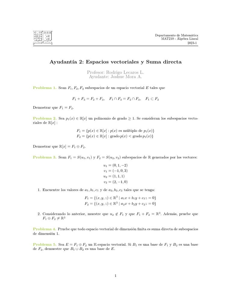 Ejercicio Cálculo Varias Variables Usm | PDF