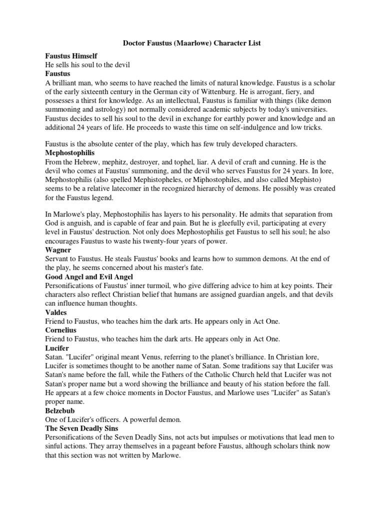 Doctor Faustus | PDF | Satan | Helen Of Troy