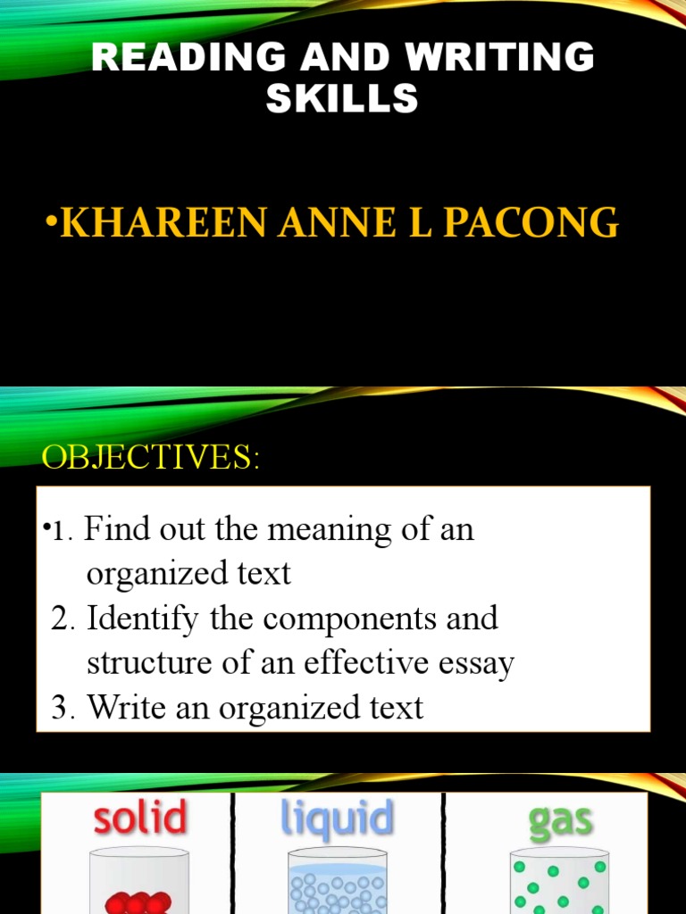 Properties of A Written Text-Organization | PDF