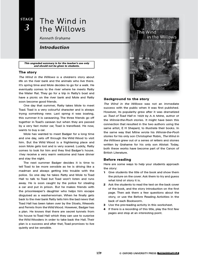 Activity Worksheets | PDF | The Wind In The Willows