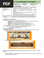 Quarter 2 Week 1 Lesson 1.3 Panay Bukidnon Bamboo Musical Instruments ...