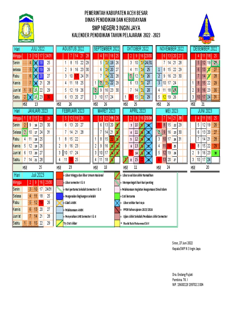 Kalender Pendidikan 2022-2023 DS | PDF