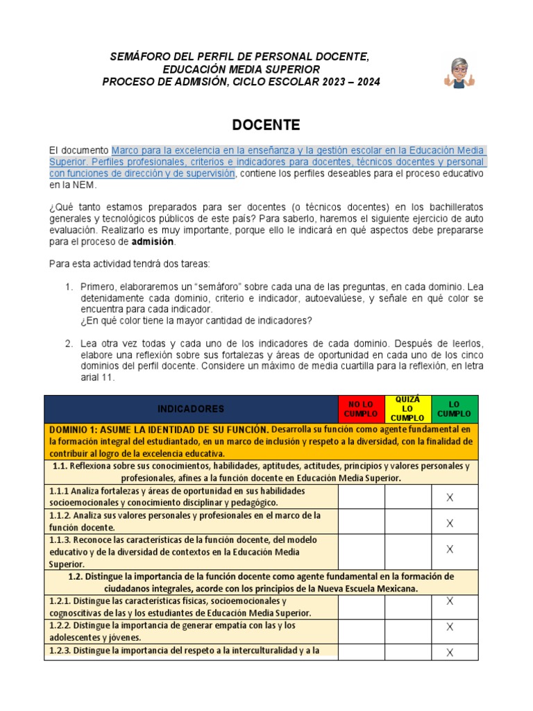 Semaforo - Yaz - Lopez | PDF | Plan de estudios | Evaluación