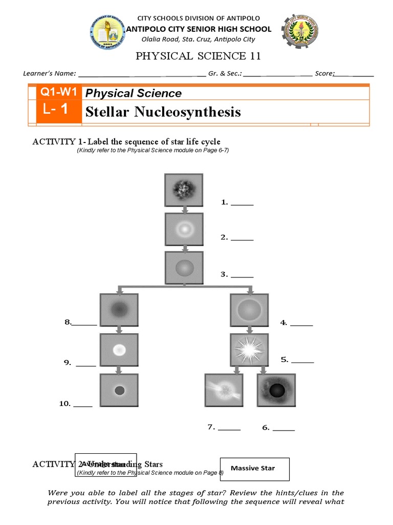 PhySci Act 1 2 | PDF | Science & Mathematics