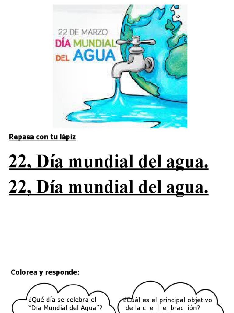 Día Del Agua Fecha Cívica | PDF
