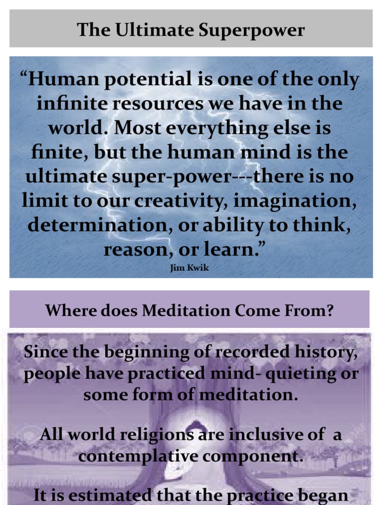 The Ultimate Superpower: Jim Kwik | PDF | Meditation | Mind