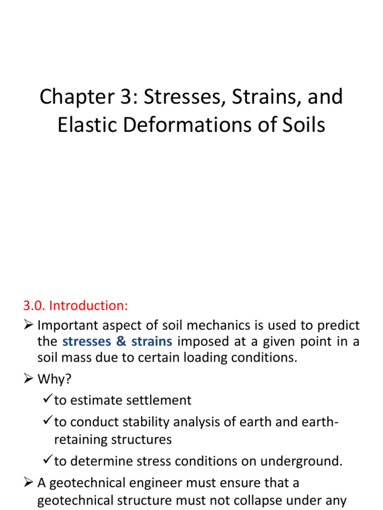 Chapter 3-Soil 1 | PDF | Deformation (Engineering) | Young's Modulus