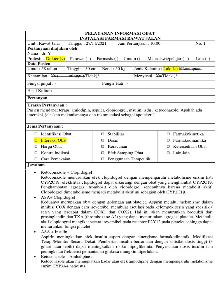 Pelayanan Informasi Obat | PDF