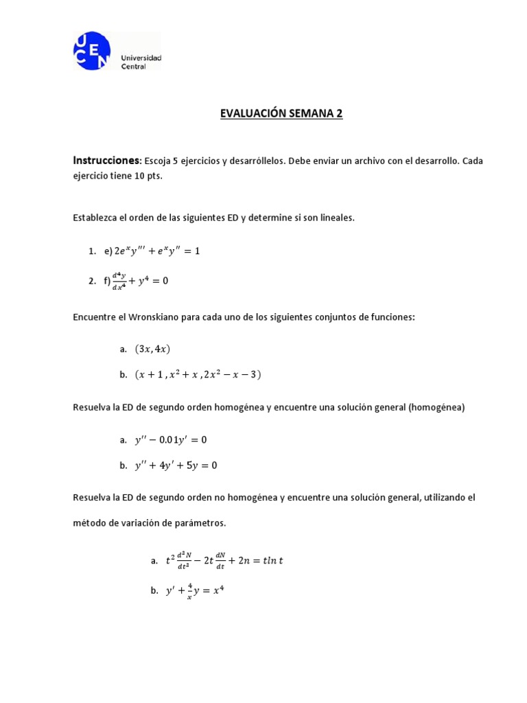 Resolución de Ecuaciones Diferenciales | PDF | Métodos y materiales de enseñanza