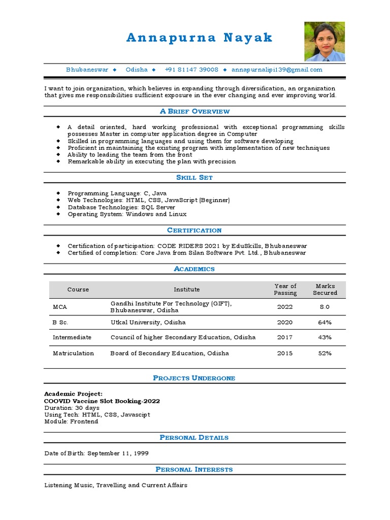 Sample Resume | PDF