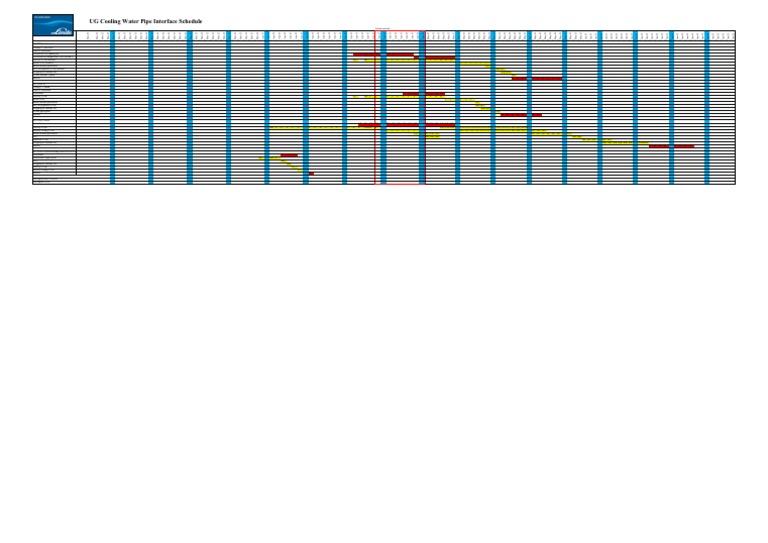 UG Cooling Water Pipe Interface Schedule - 20230321 | PDF