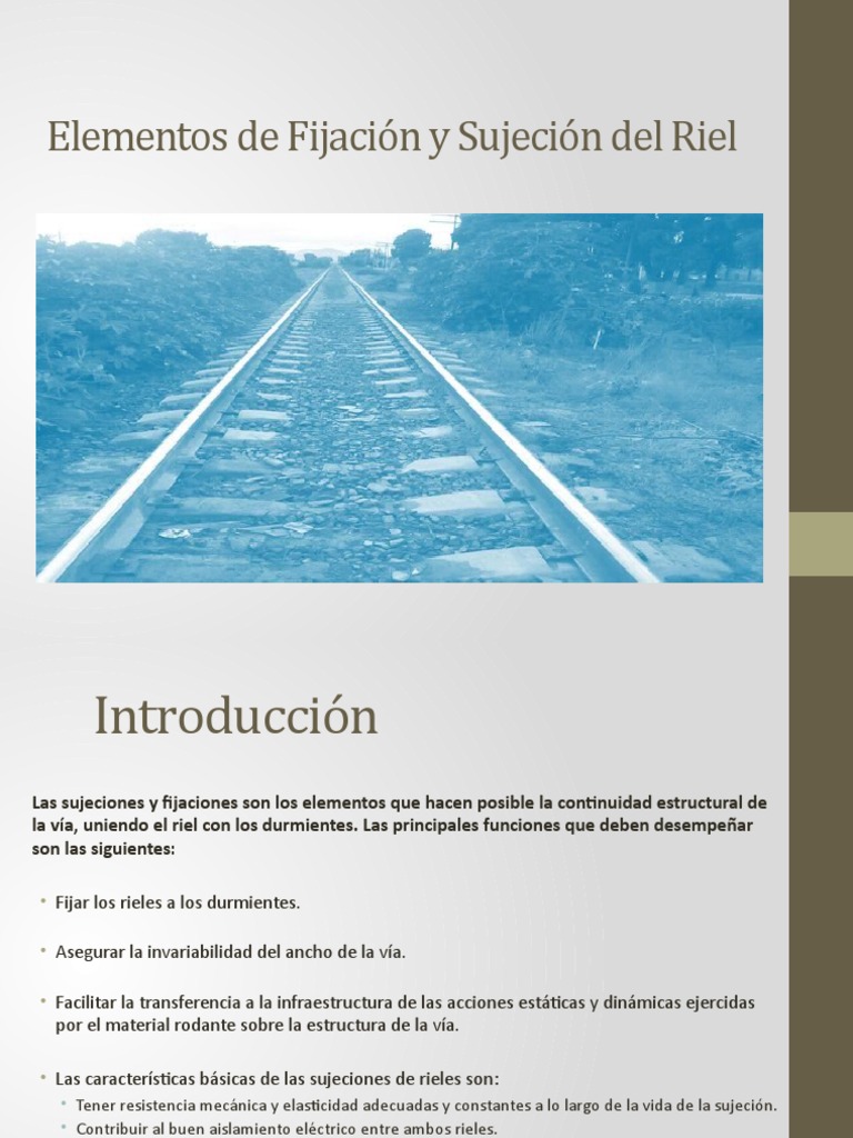 Sujeciones y Fijaciones de Rieles | PDF | Tornillo | Ingeniería de ...