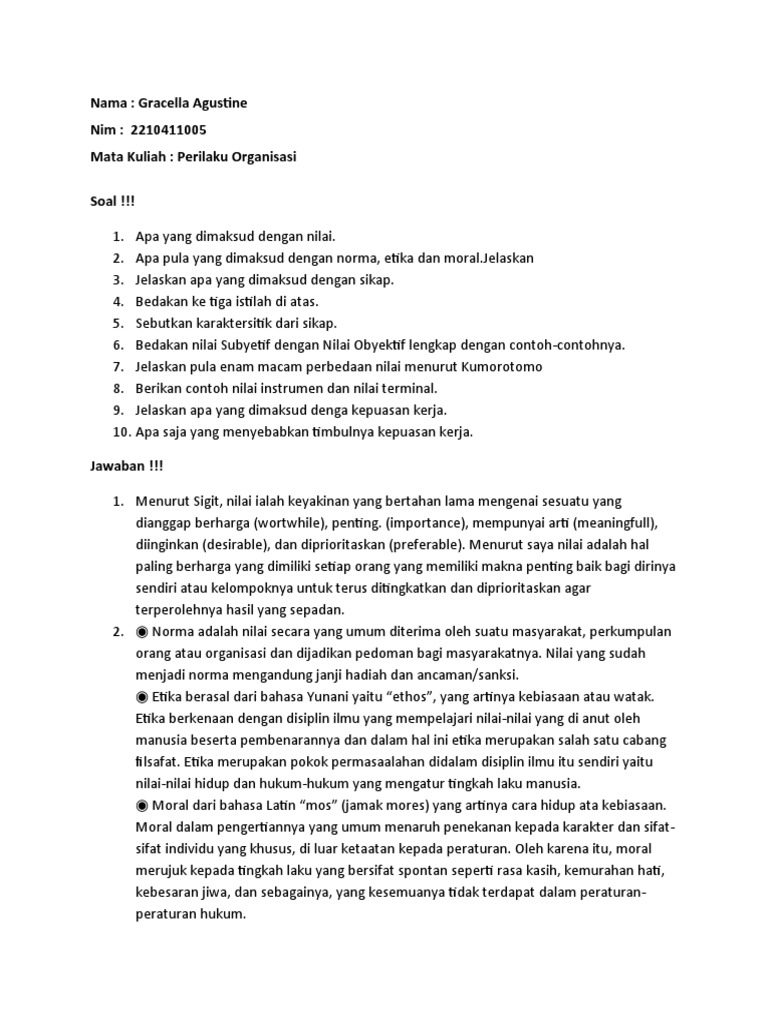 Gracella Agustine (Tugas7) | PDF | Karier & Perkembangan