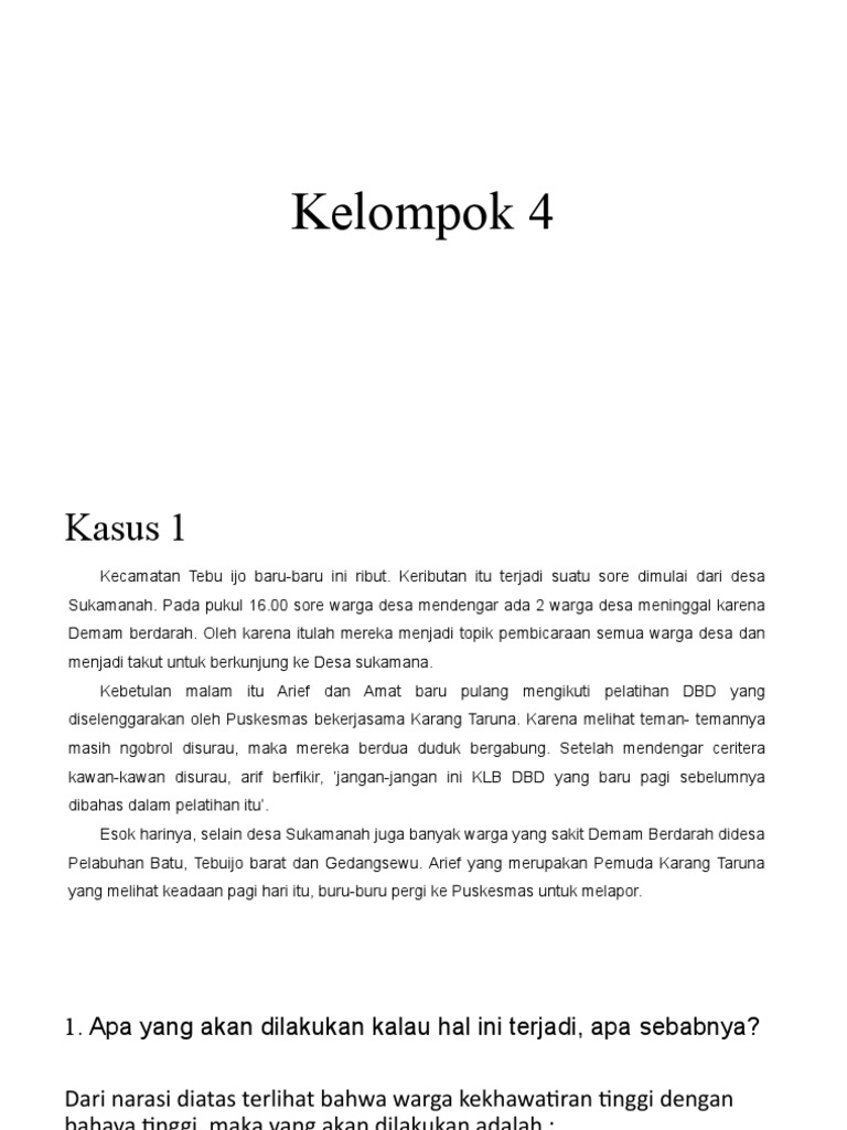 Waspada DBD: Tindakan dan Pencegahan | PDF