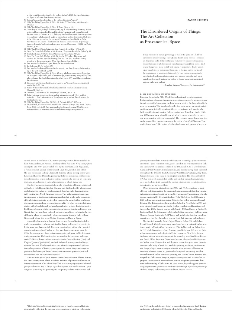 The Disordered Origins of Things The Art | PDF | The Arts