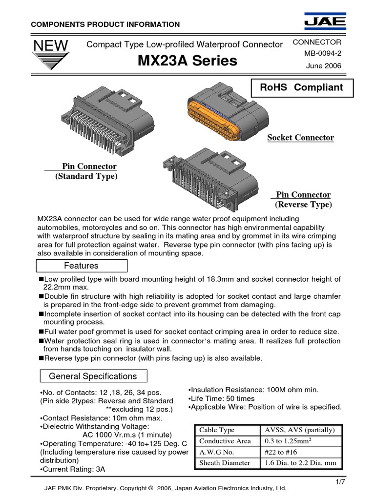 MB 0094 2e - Mx23a | PDF | Electrical Connector | Electrical Equipment