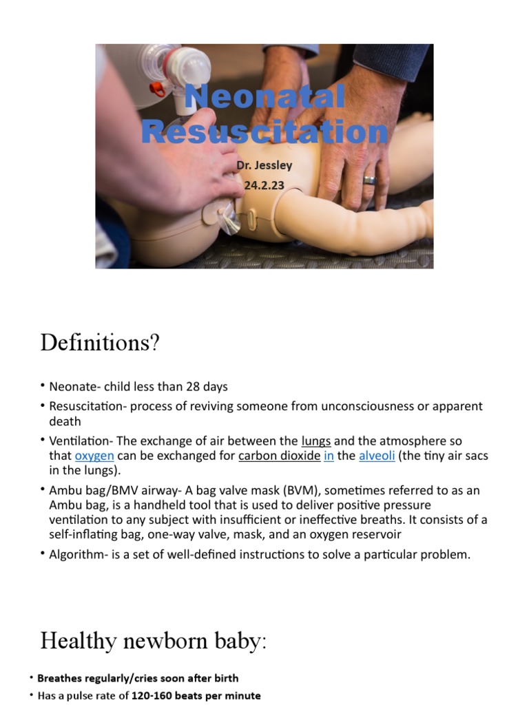 Neonatal Resuscitation | PDF