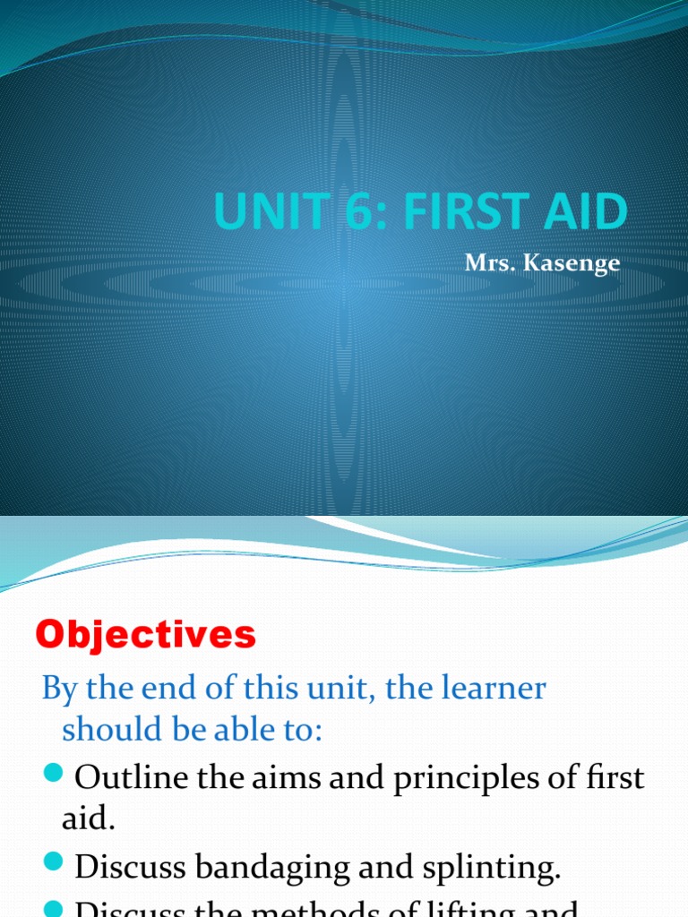 Aims and Principles of First Aid | PDF | Wellness | Science & Mathematics