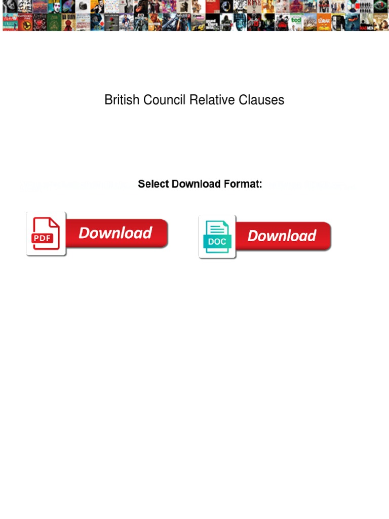 British Council Relative Clauses | PDF | English Grammar | English Language