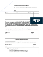 Employee Relatives Declaration Form | PDF