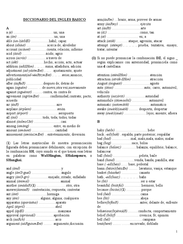 Vocabulario 1 | PDF | Historia