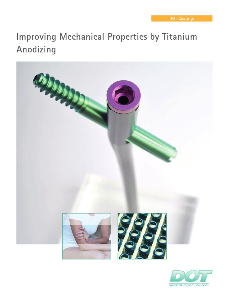 Titanium Anodizing | PDF | Implant (Medicine) | Titanium