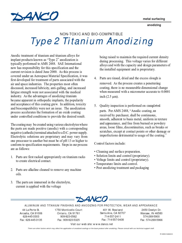 Titanium II | PDF | Anode | Titanium