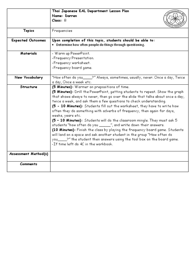 4C Part 1 Lesson Plan | PDF