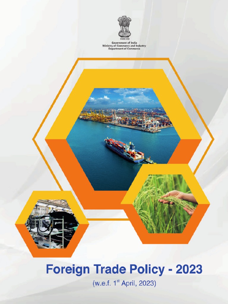 Foreign Trade Policy 2023 | PDF | Customs | Exports