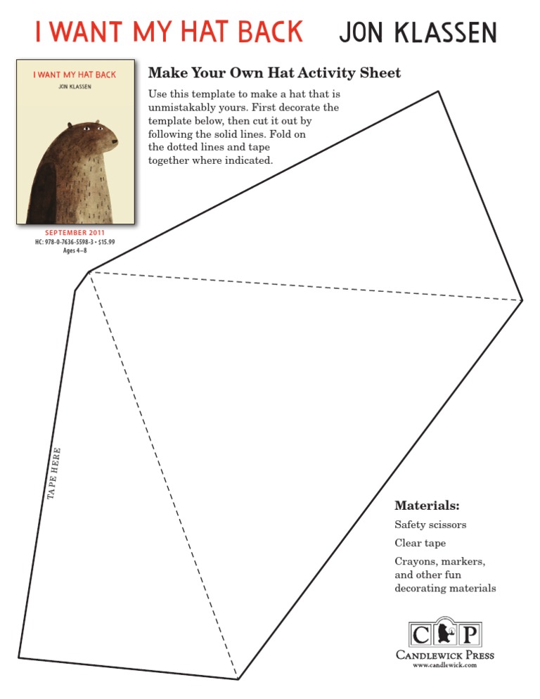 I Want My Hat Back Activity Sheet | PDF