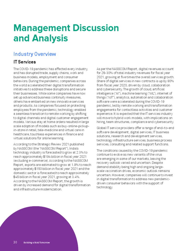 Management Discussion and Analysis | PDF | Computer Security | Security
