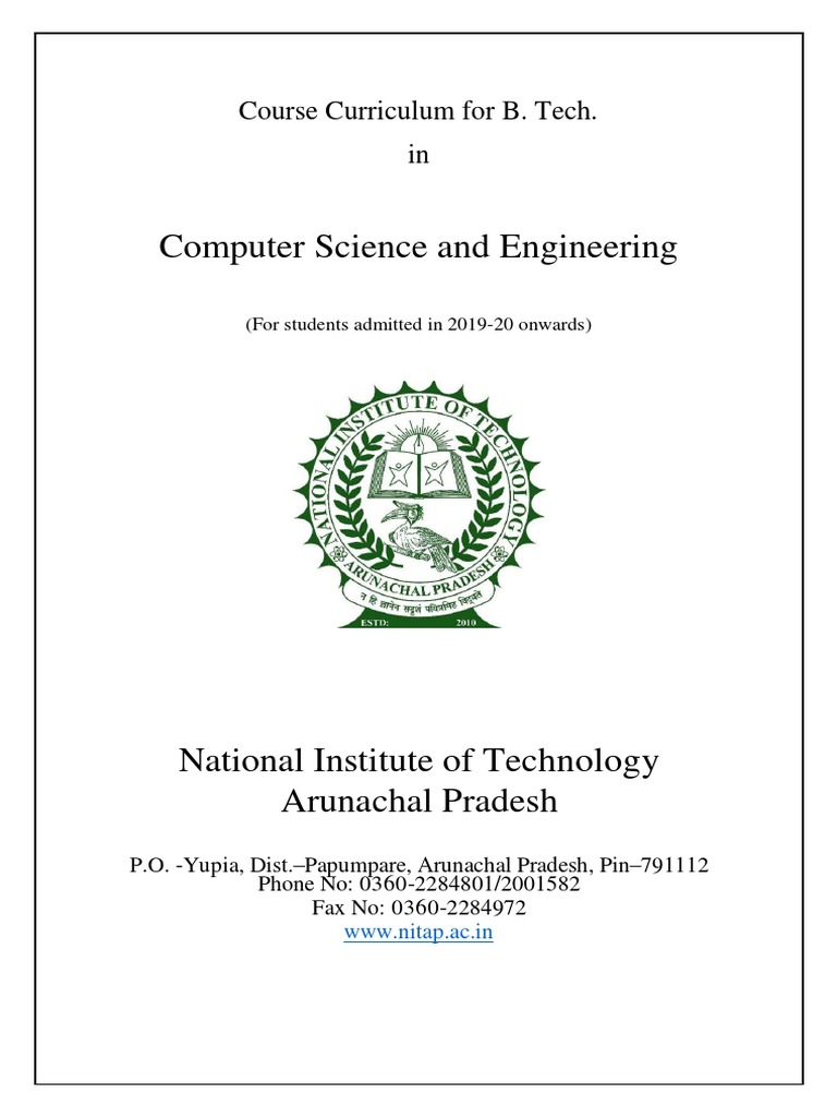 Program Structure and Credit Distribution for Bachelor of Technology in ...