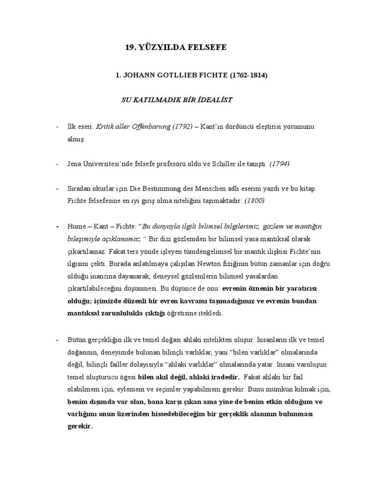 Fichte & Schelling | PDF